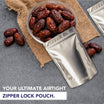 Matte Silver Stand-Up Pouches – Zip Lock Covers – Sprinlock