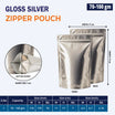Matte Silver Stand-Up Pouches – Zip Lock Covers – Sprinlock